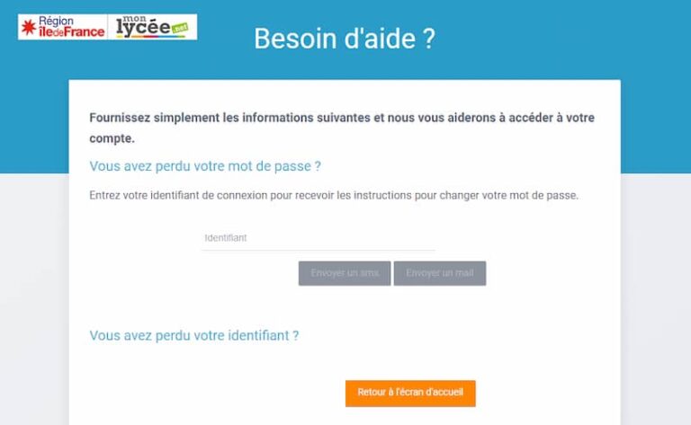 ENT Île de France : Se connecter et accéder à son compte
